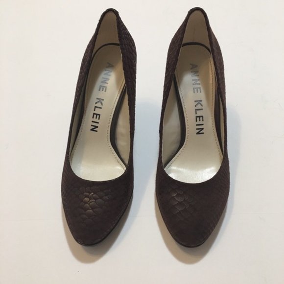 Anne Klein | Shoes | Nwob Anne Klein Ak Lolana Brown Snakeskin Heels | Poshmark